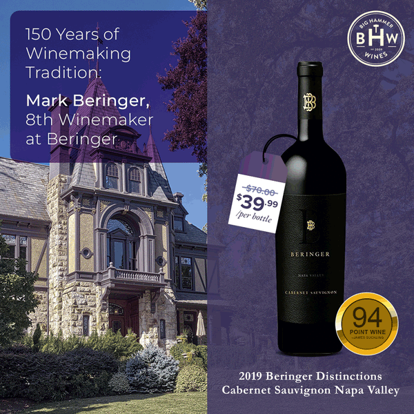 2019 Beringer Distinctions Cabernet Sauvignon Napa Valley ...